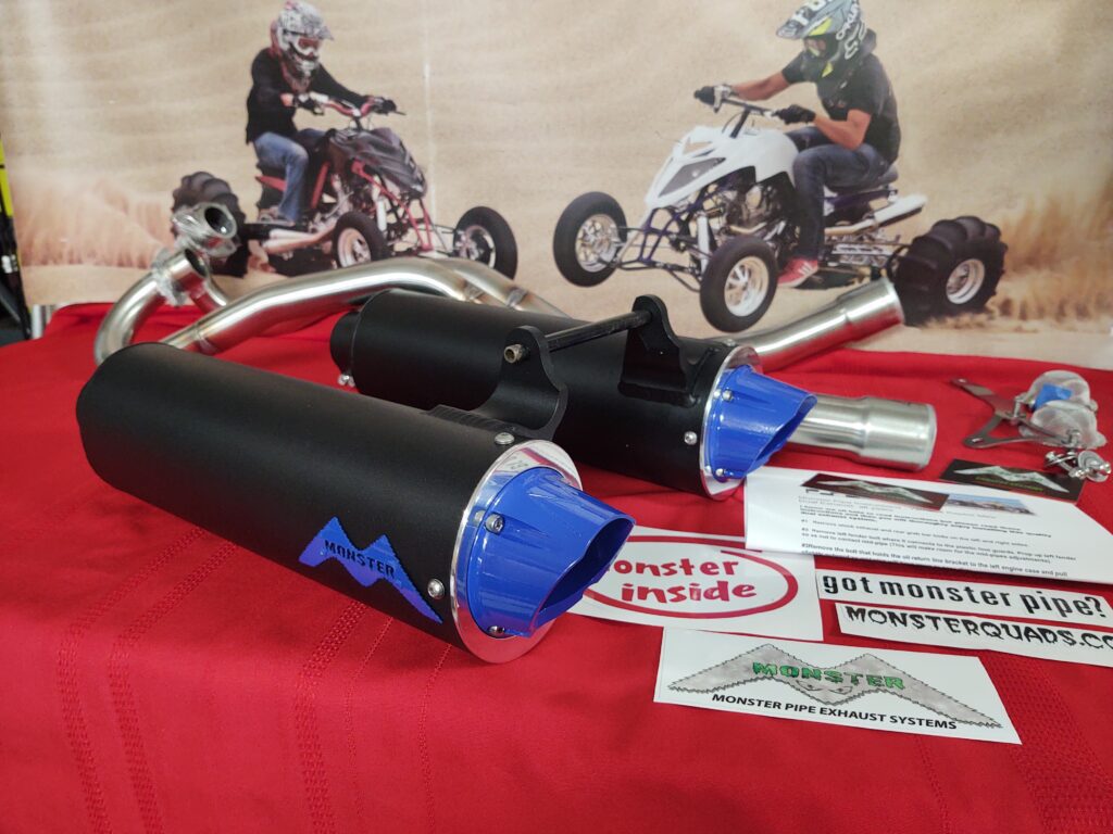 Yamaha Raptor 660 Duals Exhaust System - Monster Quad ATV Products